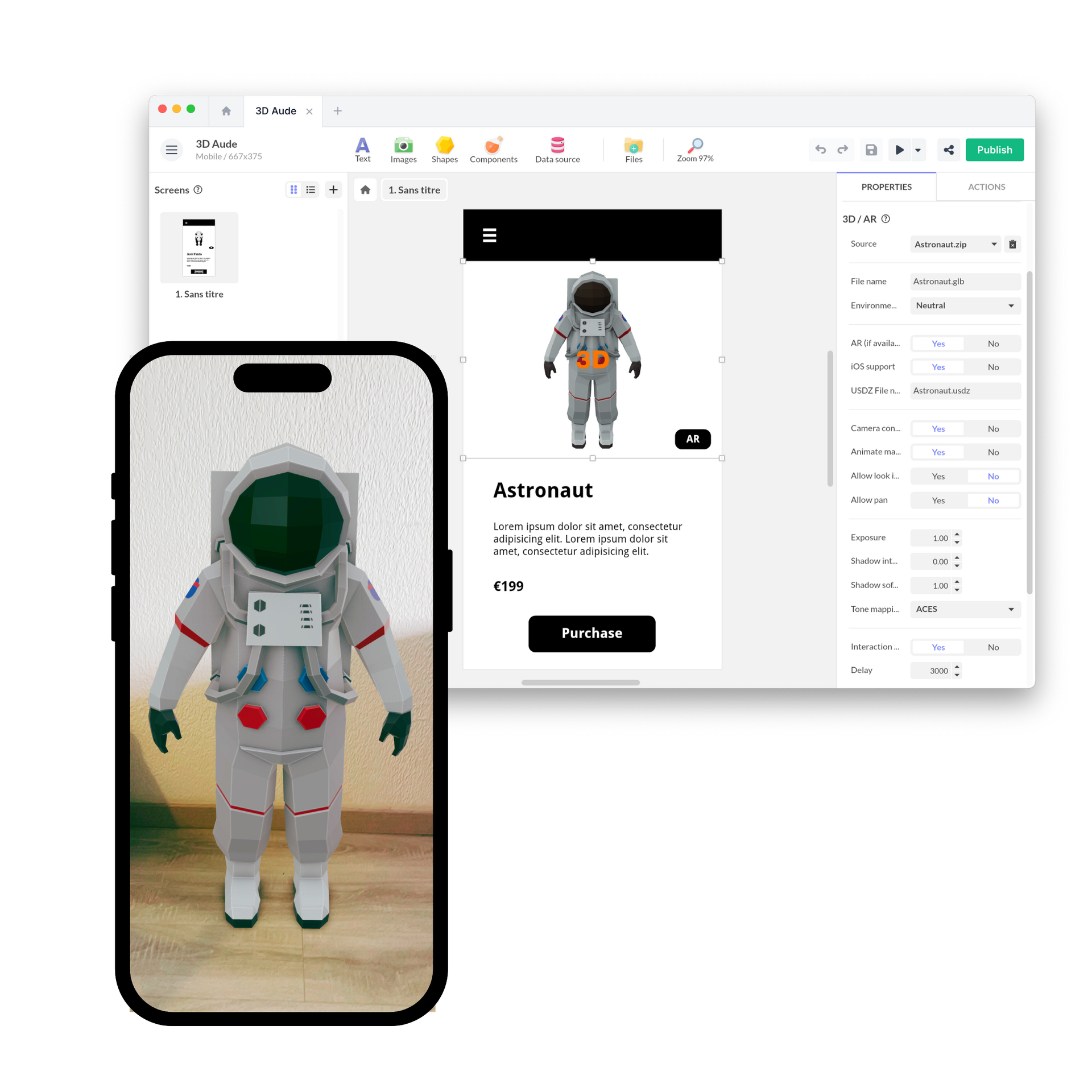 Merge the real and the virtual - PandaSuite